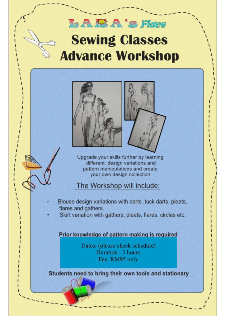 Sewing / Tailoring Courses and Workshops | Lara's Place: Activity ...
